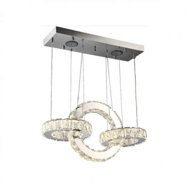 3 RING LED CRYSTAL CHANDELIER Electra Lighting 3 RING LED CRYSTAL CHANDELIER Electra Lighting